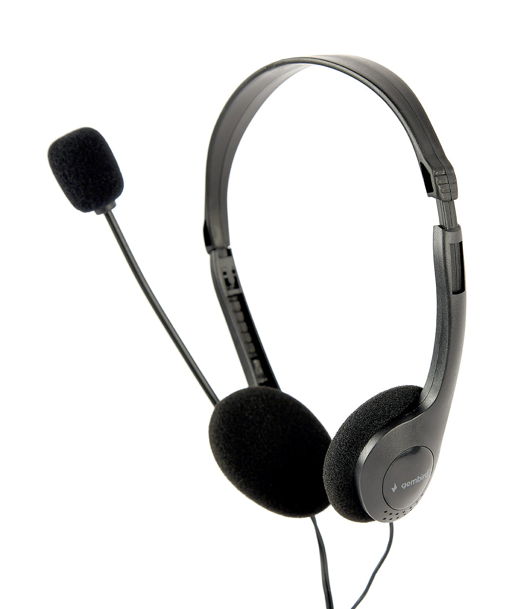Gembird Stereo Headset With Mic & Volume Control - Black - HS-123/MIC ...