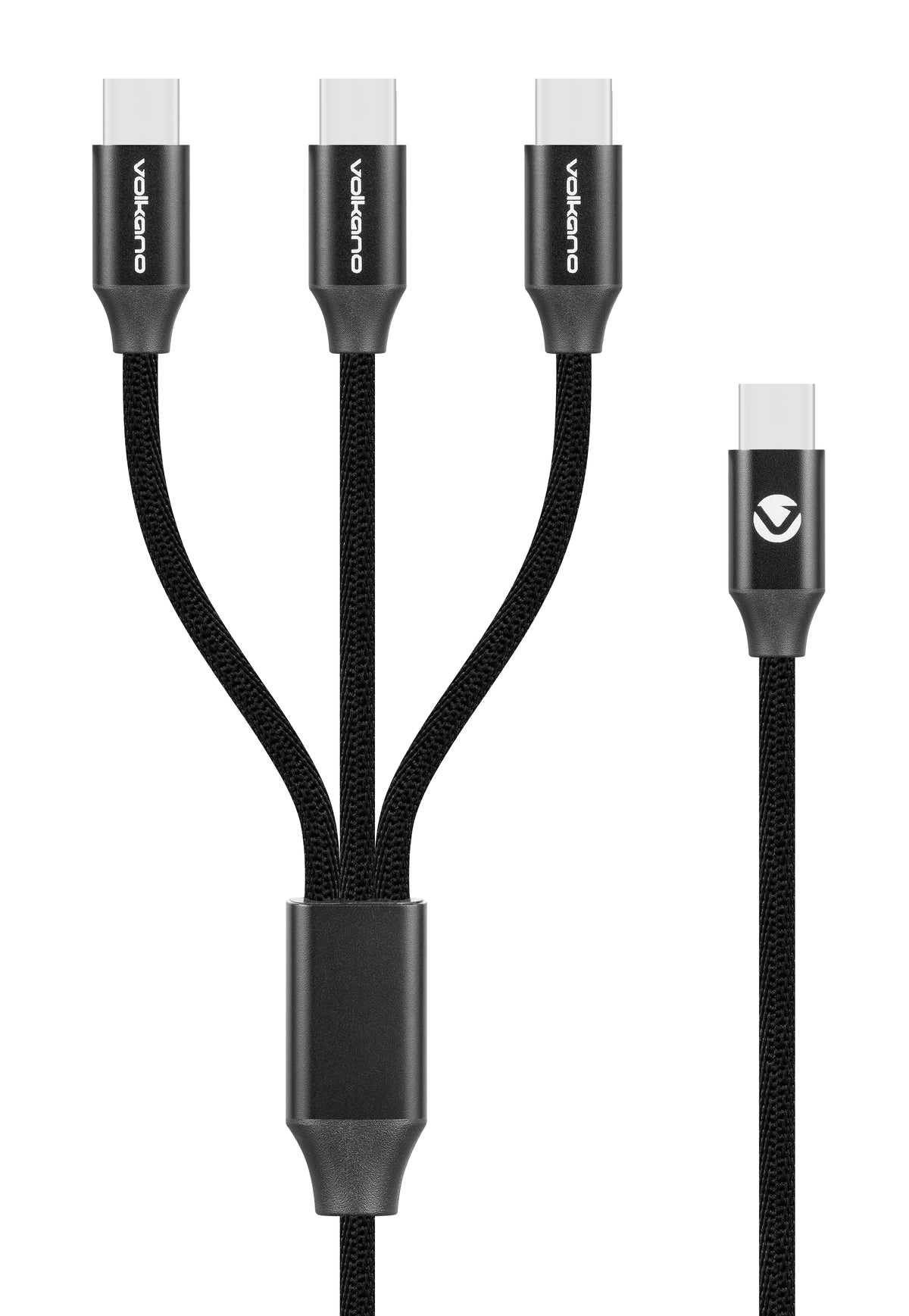 Volkano Weave Series 100W 3-in-1 Type-C Charging Cable - 1.2m - VOLK-2 ...