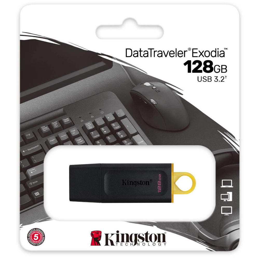 Kingston DataTraveler Exodia USB 3.2 Flash Pen Drive - 128GB - KING-US ...