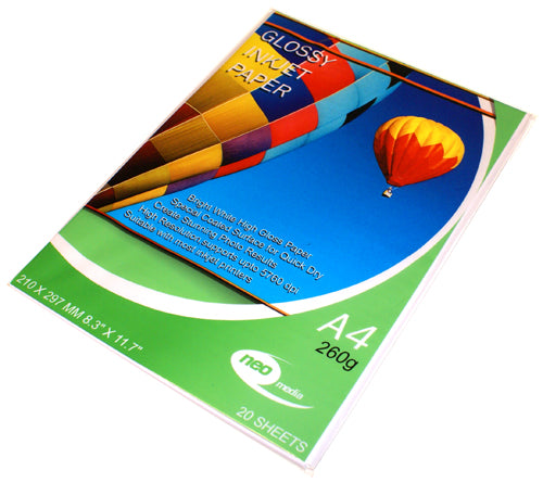 Neo Media 260g Glossy Photo Paper - 25 Sheets - GLOSS-260 — Digitek ...